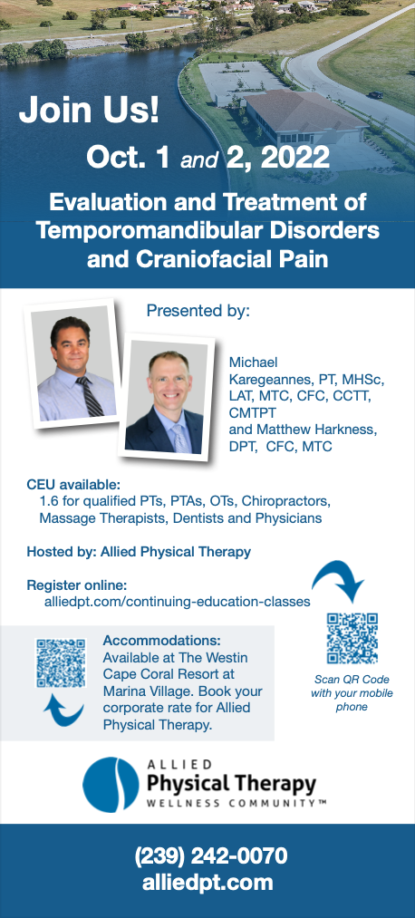 TMJ-TMD Healthcare Provider Toolkit - Allied Physical Therapy Wellness Community™